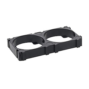 Heyiarbeit 20Pcs Double Tandem 32650 Lithium Battery Holder Cell Spacer Bracket for DIY Battery Pack Hole Dia 32.4mm/1.28"