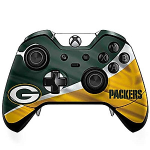 Skinit Decal Gaming Skin compatible with Xbox One Elite Controller - Officially Licensed NFL Green Bay Packers Design