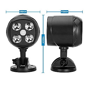 Ambaret LED Lights, Wireless 600 Lumen Battery-Operated Outdoor Wall Light Motion Sensor Activated LED Spotlight, Waterproof Security Lighting for Wall Garden Garage Pathway (2 Pack)