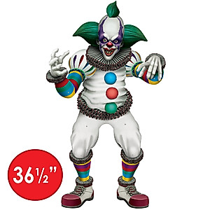 Beistle Cardstock Paper Jointed Creepy Clown Halloween Decorations For Home, Office, or Haunted House Party Supplies