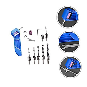 Housoutil 3 Sets Burr Device Set wisking tool electric drill bit sharpening tool portable drill bit sharpener power tools electric tool electric sharpener Drill Grinder Drill Grinding Tool