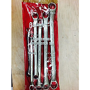 BLACKHAWK 6 PIECE BOX END WRENCH SET SIZES: 3/8", 7/16", 1/2", 9/16", 5/8", 3/4", 1/16", 3/4", 3/16", 7/8", 5/16", 1" #BW-6