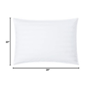 DOWNLITE Extra Soft Hypoallergenic Down Alternative Bed Pillow - Stomach Sleeper Pillow (Standard/Queen)