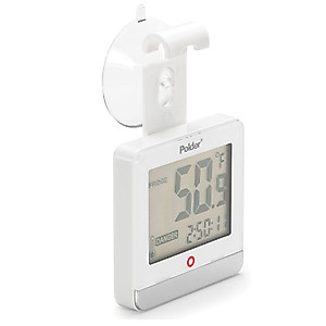 Polder THM-995-90 Dual Digital Refrigerator/Freezer Thermometer, Records Min and Max Temperature Readings, White