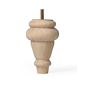 BingLTD - 6" Unfinished Profile Hardwood Sofa Legs - Set of 4 (Aster-UNF)