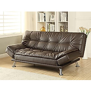 Coaster Home Furnishings Dilleston Sofa Bed in Futon Style Brown