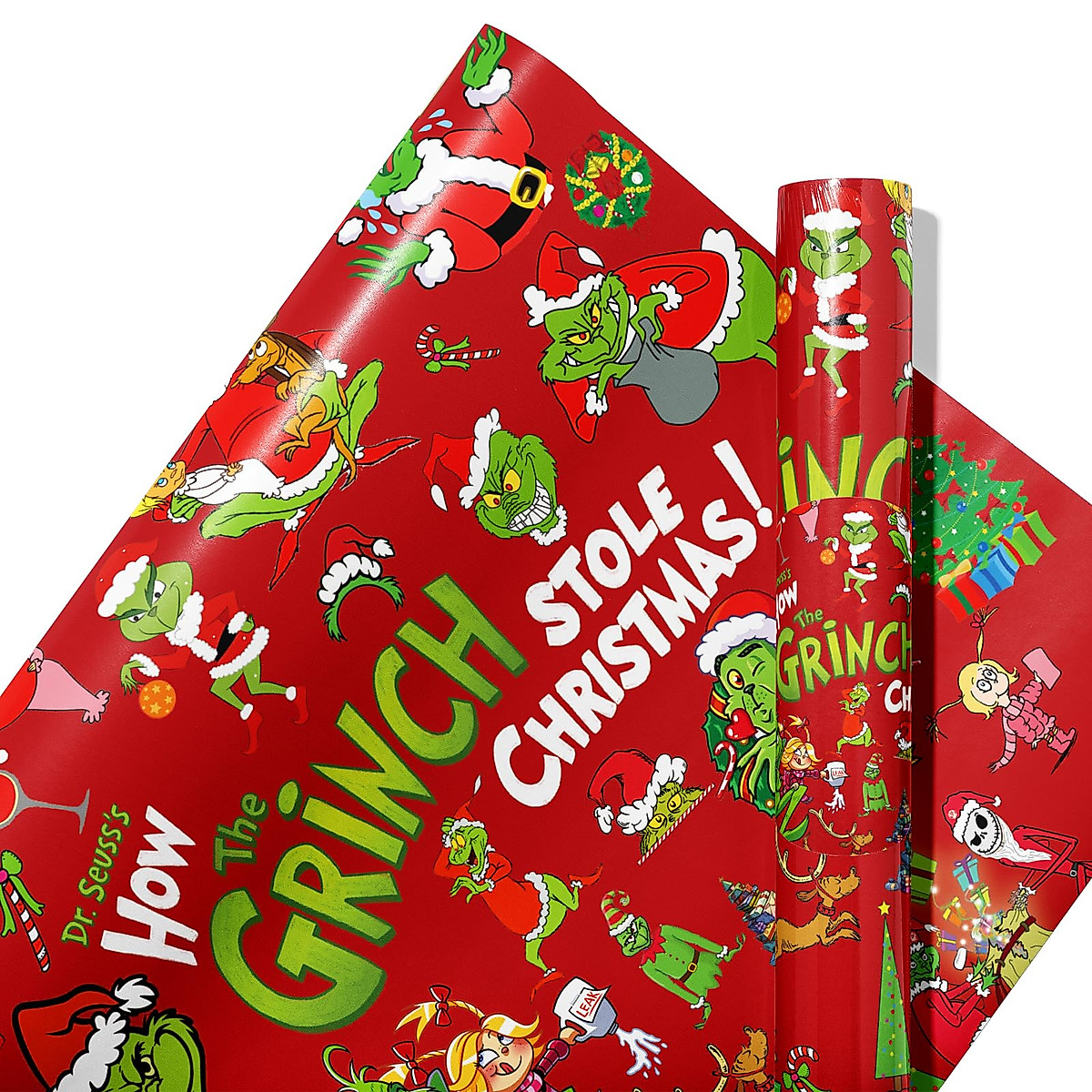 GHONXEUR 5 Pcs Christmas Wrapping Paper Gift Wrap Bulk Art Paper Folded Flat for Baby Shower Birthday Party Decorations Wedding DIY Crafts Gift Packing, 20 x 30 Inch