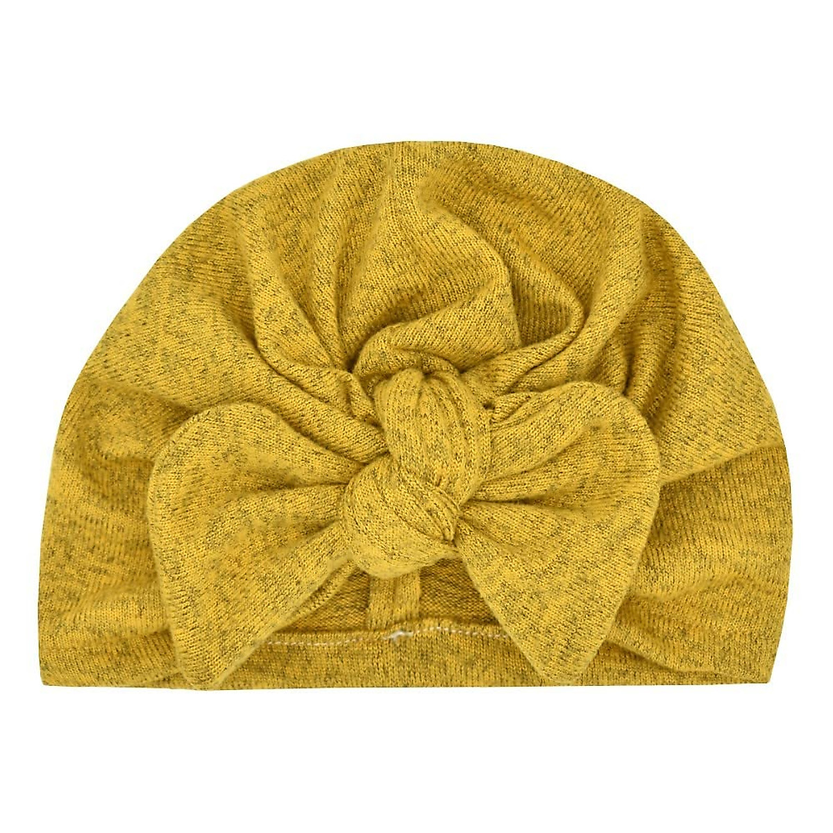 Asufegucd Baby Turban Hats Turban Bow Knot Baby Infant Beanie Baby Girl Soft Knit Toddler Cap (ASXDL20211227)