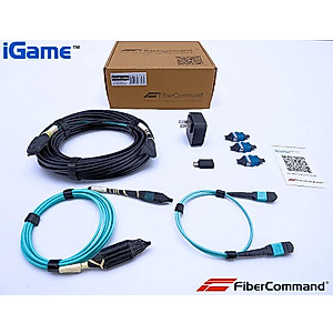 FIBERCOMMAND iGAME - VR - Zero LAG -Extra Long Fiber Optic Cable, High Speed Data Transfer & Fast Charging, Compatible with USB-C 3.x/VR/Gaming PC/Consoles