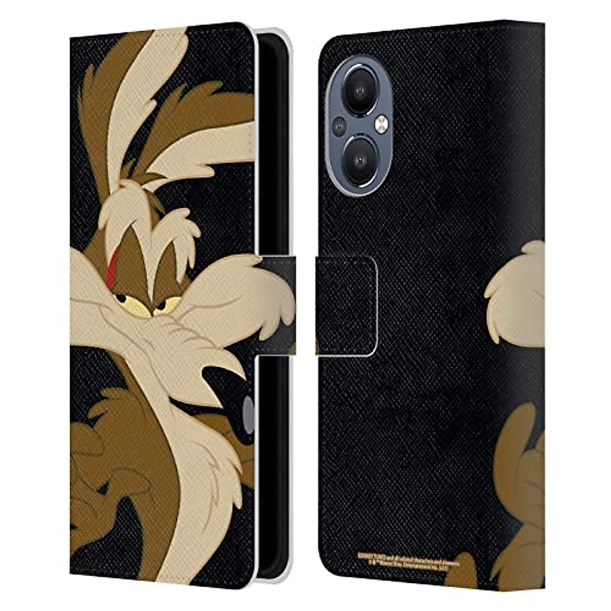 Head Case Designs Officially Licensed Looney Tunes Wile E. Coyote Characters Leather Book Wallet Case Cover Compatible with OnePlus Nord N20 5G