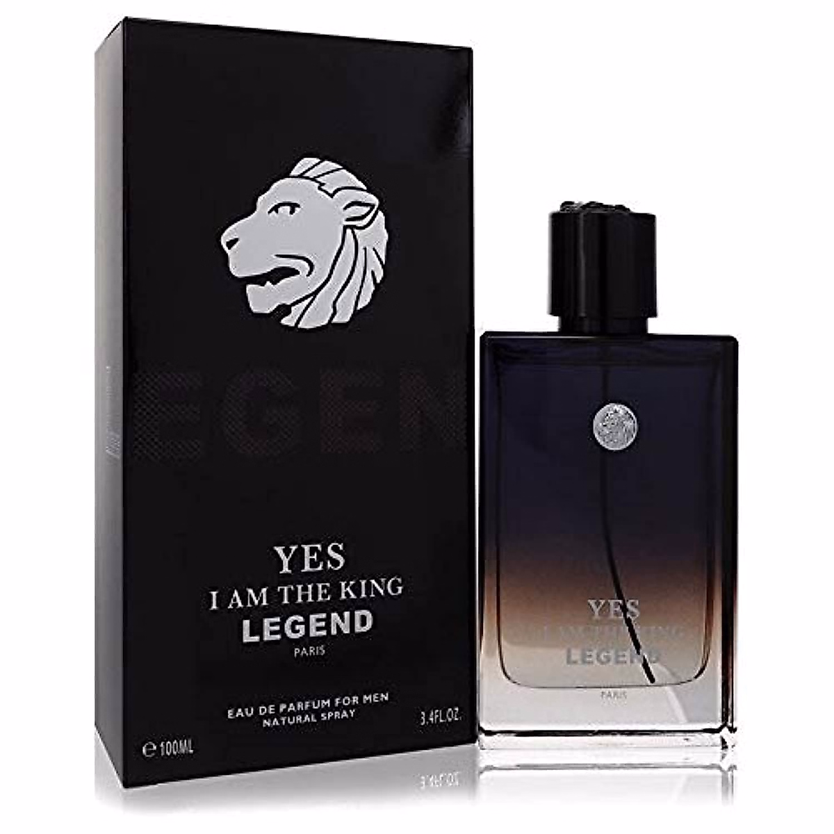 Geparlys Yes I Am The King Legend Eau De Parfum Spray For Men, 3.4 Ounce