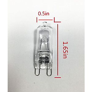 Vstar® G9 Halogen Bulb, 50-Watt 120-Volt Halogen G9 Base,2700K,Dimmable,Pack of 10