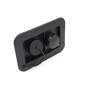 THETFORD RV Camper City/Gravity Water Hatch with Plastic Check Valve Black PN 94223