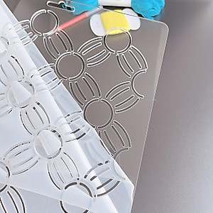 Acrylic Sashiko Stencil, Embroidery Pattern, Quilting Stencil for Hand Quilting and Embroidery