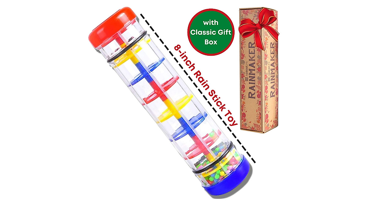 Rainmaker Baby Toy: Sensory & Musical Fun for 6-12 Months