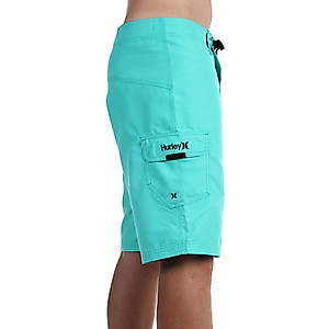 Hurley® One & Only Boardshorts for Men 22" – Quick Drying – EZ Fly Closure – Hook and Loop Flap - Polyester Hyper Jade 34 One Size