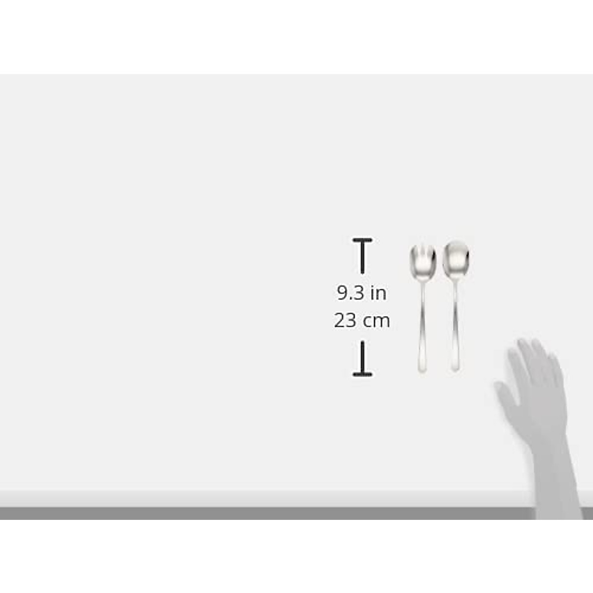 Zwilling NOVA Salad serving Set of 2 pieces, salad spoon and salad fork - 9.1 inches (23 cm)