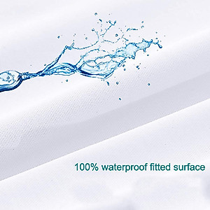 Cozynight Full Size 100% Waterproof Mattress Protector, Breathable, Noiseless, Mattress Cover, Fitted 10"-18" Deep Pocket Bed Cover