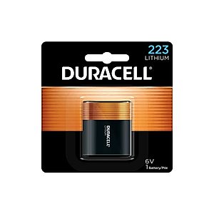 Duracell 223-6V Lithium-Battery, 1 Count Pack, 223 6 Volt High Power Ultra Lithium-Battery, Long-Lasting for Video and Photo-Cameras, Lighting Equipment, and More