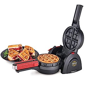Presto 03512 Stuffler Stuffed Waffle Maker, Belgian, Large, Black
