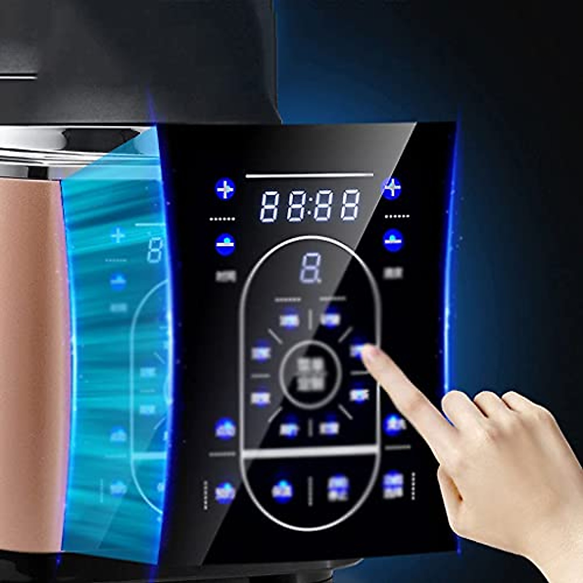 Professional Countertop Blender with 1000 watt Base, Smart Touch Panel Wall Breaking Machine,1750ml for Frozen Drinks and Smoothies Thickened Glass,Overheating Protection（2 Colours） ZJ666