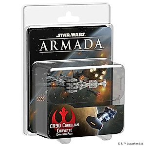 Star Wars: Armada CR90 Corellian Corvette EXPANSION PACK - Rebel Fleet Versatility! Tabletop Miniatures Strategy Game for Kids & Adults, Ages 14+, 2 Players, 2 Hour Playtime, Made by Atomic Mass Games