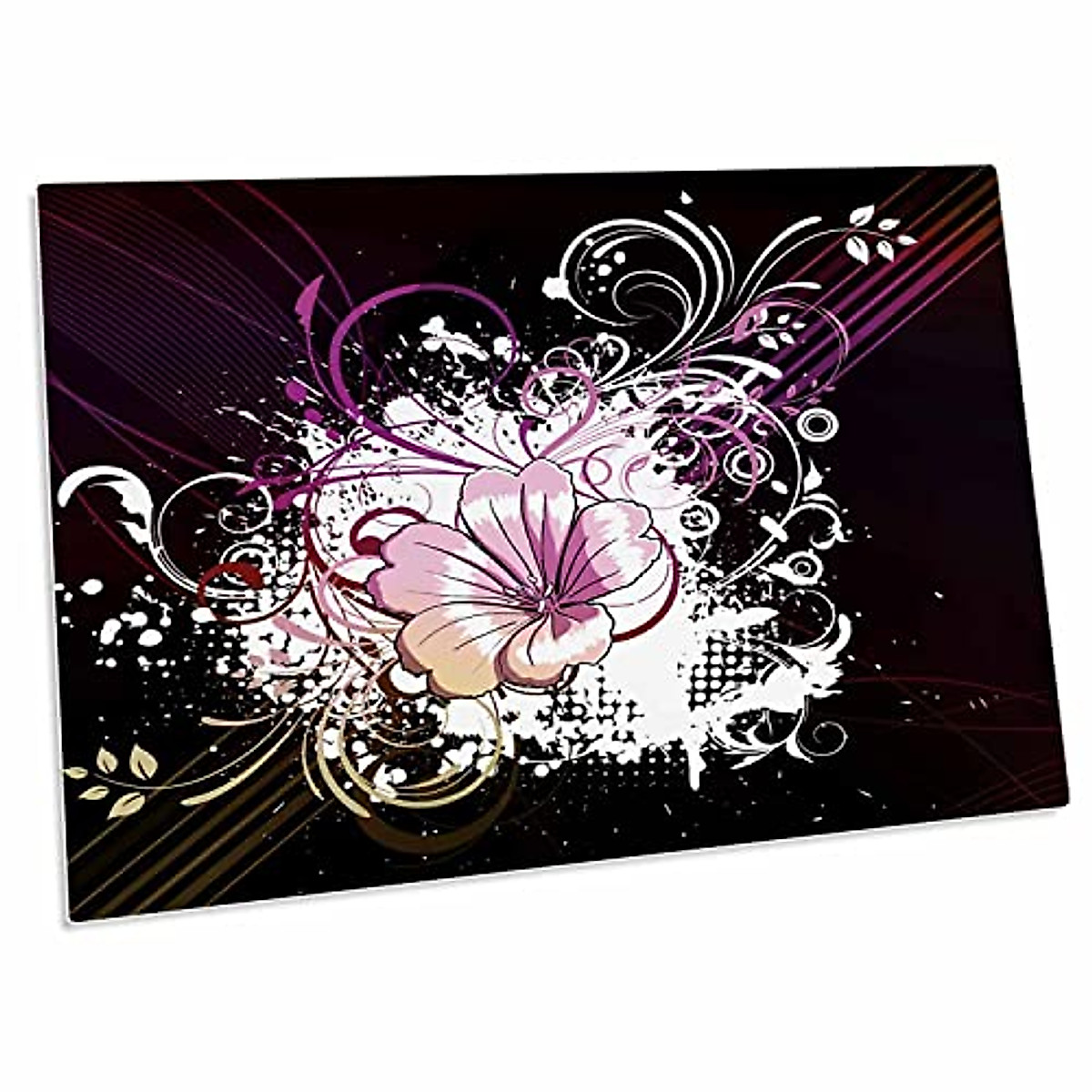 3dRose A Pretty Lilly On an Explosion of Flourishes - Desk Pad Place Mats (dpd-236134-1)