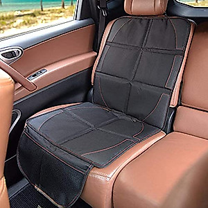 Car Seat Protector, 2 Pack Large Auto Car Seat Protectors for Child Car Seat, Thick Carseat Seat Protector with Organizer Pockets