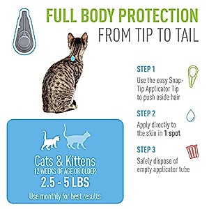 Adams Plus Flea & Tick Spot On for Cats Over 2.5 lbs but Under 5 Pounds 3 Month Supply