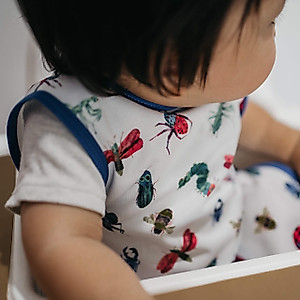 BapronBaby Eric Carle Bapron Bundle - Bapron (Sz Baby/Toddler 6m-3T) + Food Parade + Tropical Fruit + Bug World - Soft Waterproof Stain Resistant Bib - Machine Washable