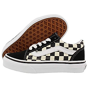 Vans Kids K Old Skool Primary Check Black White, 3 Little Kid