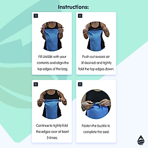 Skog Å Kust LiteSåk 2.0 Waterproof Ultralight Dry Bag | 10L Blue