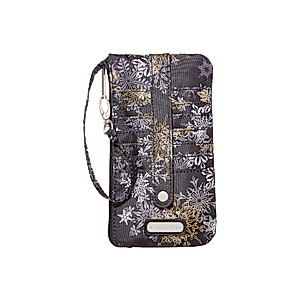 Baggallini womens Phone Wristlet Mini, Frosted Black, One Size US