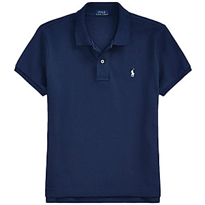 Polo Ralph Lauren Women's Classic Fit Mesh Polo Shirt, Navy, Large