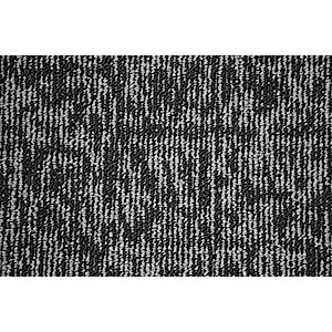 Furnish my Place Modern Indoor/Outdoor Commercial Black Rug, Modern Area Rug, Runner Rug, Pet-Friendly Carpet for Living Room, Dining Room, Bedroom, Made in USA - 2' x 12'