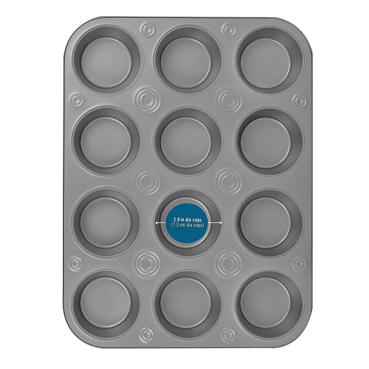 G & S Metal Products Company Baker Eze 12 Cup Muffin Pan, Set of 2