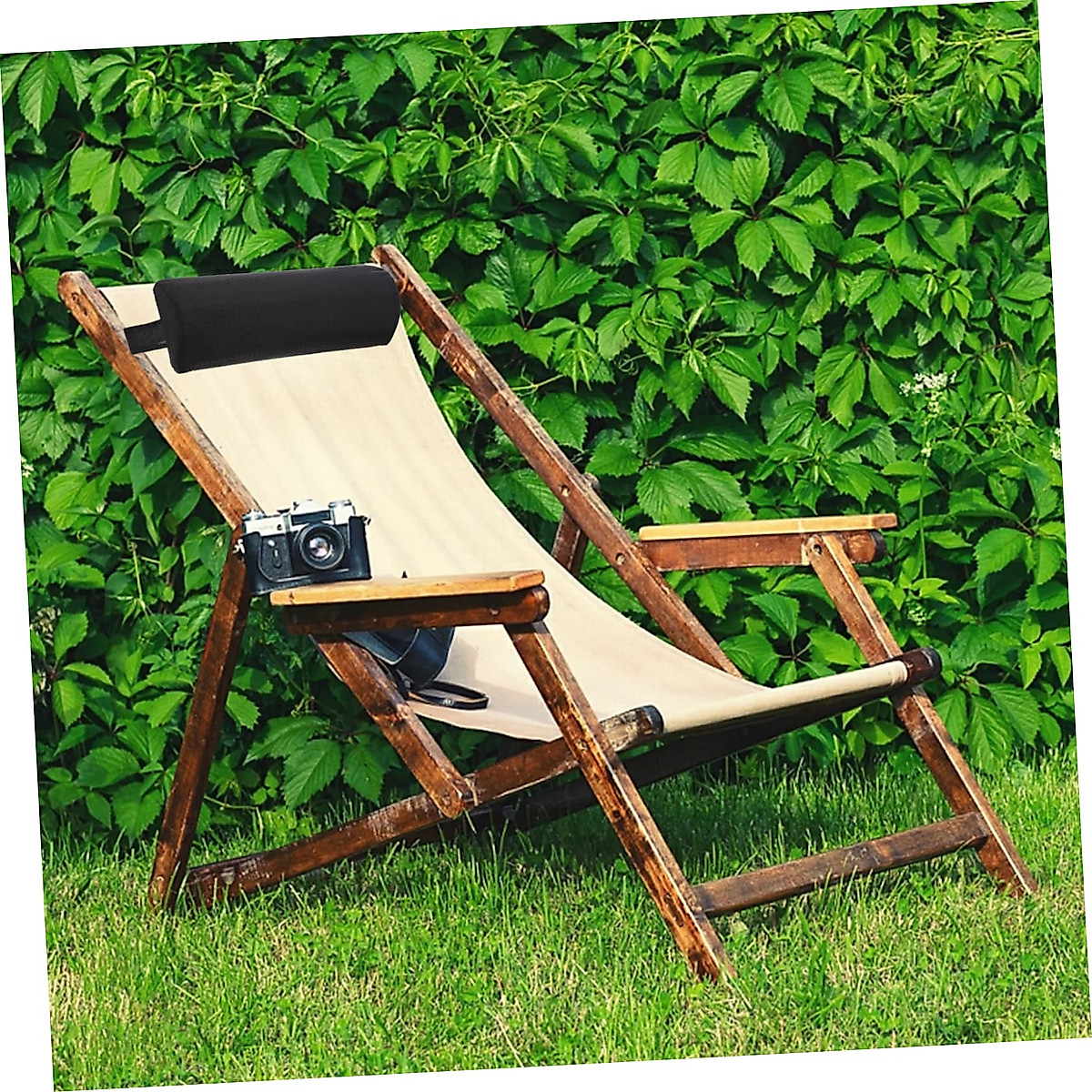 Happyyami 3pcs Beach Chair Sponge Pillow Chair Headrest Car Comfort Accessories Neck Pillow for Recliner Lounge Cushion Padded Pillow Outdoor Pouf Cloth Travel Rest Mat Office Chair