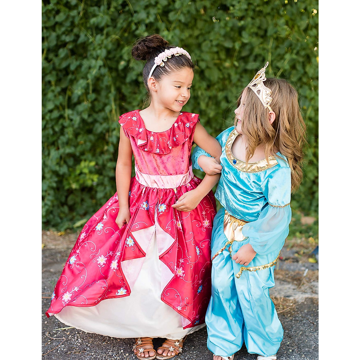 Little Adventures Ruby Princess Dress Up Costume (Medium Age 3-5) - Machine Washable Child Pretend Play and Party Dress with No Glitter