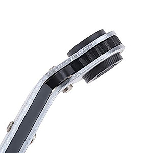 gohantee Refrigeration Ratchet Wrench 4 Different Sizes - 1/4 x 3/16 Square x 3/8 x 5/16 Square Air Conditioning Ratcheting Service Wrench