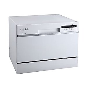 EdgeStar DWP62WH 6 Place Setting Portable Countertop Dishwasher - White