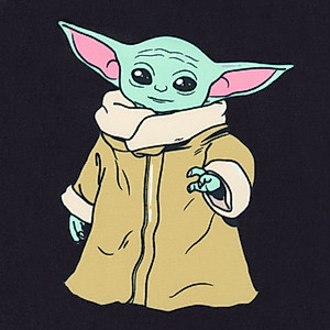 STAR WARS The Child Little Boys Pullover Rash Guard and Swim Trunks Outfit Set Black 6