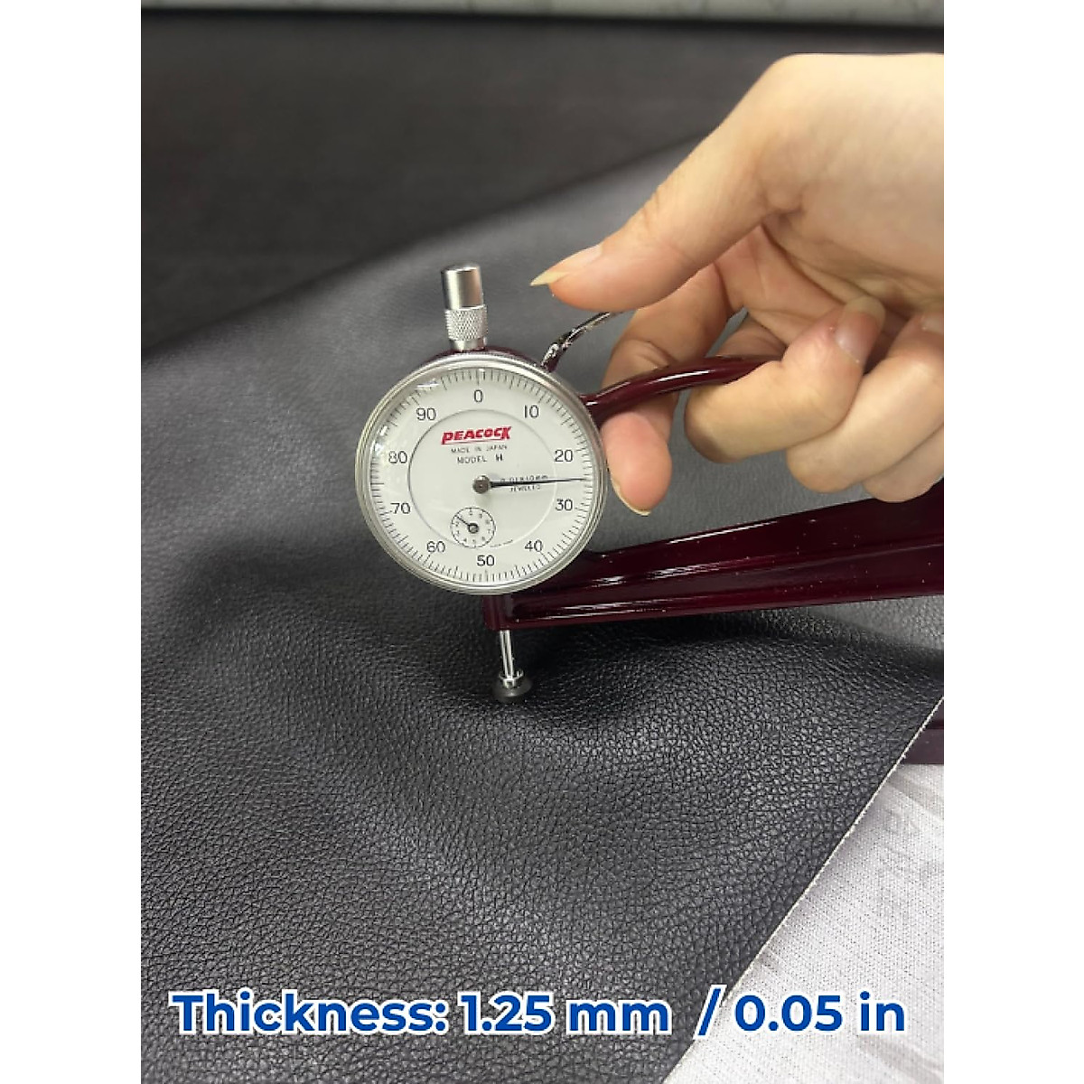 Faux Leather Upholstery Fabric - Quality Pebbled Pattern Leather for Chairs, Car Interior, Bags, & DIY Craft - 1.25 mm thk, 2 Yards of Fabric for Furniture Reupholster - Kintex, Savana