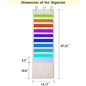 12 x 12 Paper Storage, Door Hanging Organizer for Vinyl, HTV Sheets, Cardstock, Scrapbook, Cut Mat Holder
