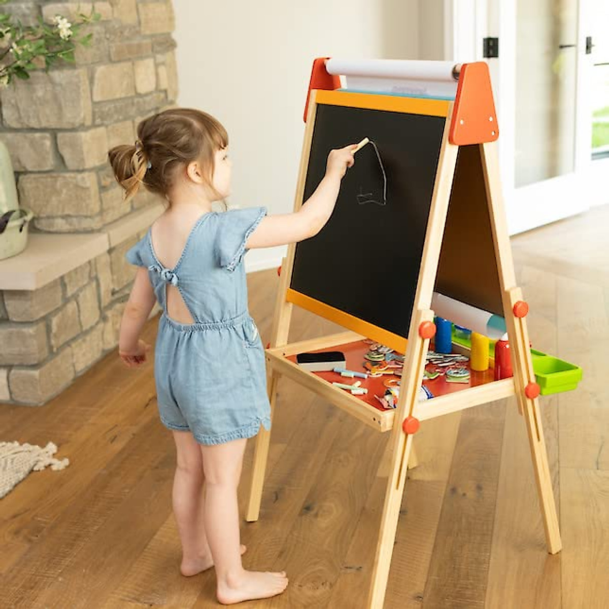 Fat Brain Toys I'm an Artist! Ultimate Easel Set - Art Supplies for Kids Ages 3+