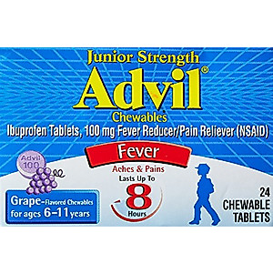 Advil Junior Strength Pain Reliever - 24 Chewable Tablets