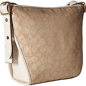 COACH Small Dufflette in Signature Li/Light Khaki/Chalk One Size