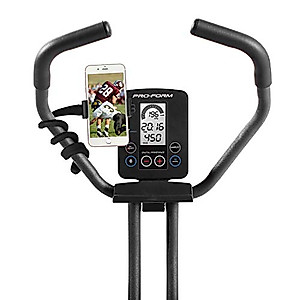 iTODOS Portable Flexible Cell Phone Holder Stand for Treadmill, Spin Bike, Stroller, Shopping Cart, Bed, Car, Kitchen, Desk, Compatible with iPhone, Android (Black)