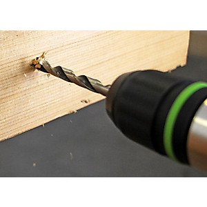 Fisch FSF-321255 7/16-Inch High Speed Steel Double Flute Brad Point Drill Bit