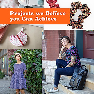 The Believe Beginner Sewing Machine by American Home Makes Sewing for Beginners Easy on Portable Small Sewing Machine with 12 Built-In Stitches, Automatic Stitch Control Plus Fun Decals, AH600