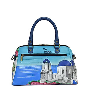 Anna by Anuschka Wide Organizer Satchel, Magical Greece